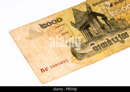 2000 Cambodian riels bank note. Riel is the national currency of ...