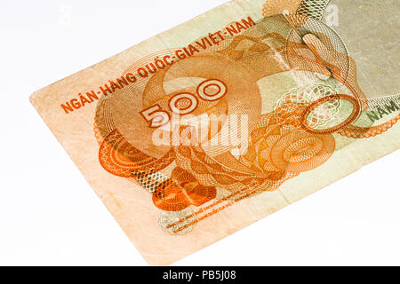 South Vietnamese 500 Dong Banknote from 1970's Showing the Palace of ...