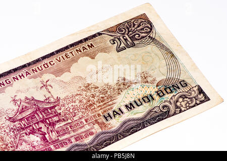 20 Dong Note, a Vietnamese currency note issued during the Vietnam War ...