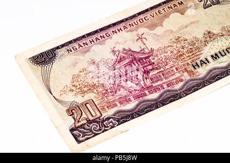 20 Dong Note, a Vietnamese currency note issued during the Vietnam War ...