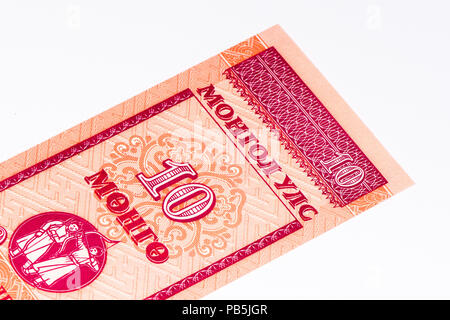 10 mongo bank note. Mongo is the former currency of Mongolia Stock ...