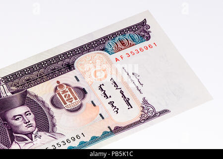 100 togrog bank note. Togrog is the national currency of Mongolia Stock ...