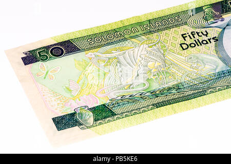 50 Solomon Islands dollar bank note. Solomon Islands dollar is the ...