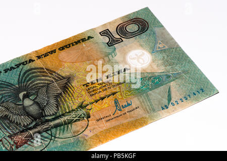 10 Papua New Guinean kina bank note. Papua New Guinean kina is the ...