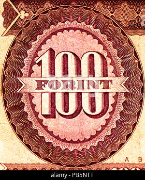 100 Hungarian forints bank note. Hungarian forint is the national ...