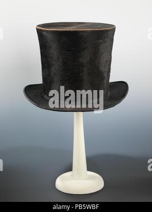 Top hat ca. 1850 Nash American The black "topper" quickly became the ...