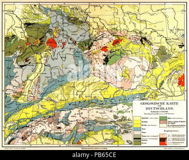 Geologische karte von Deutschland , Geology, Germany, Maps Norman B ...
