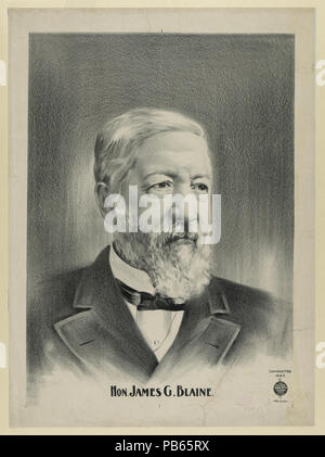 Hon. James G. Blaine, Me Stock Photo - Alamy
