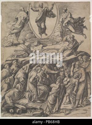 The Transfiguration of Christ. Artist: Raphael (1483-1520 Stock Photo ...