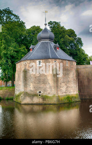 Part of the Kasteel van Breda or Breda Castle, on the water, now the ...