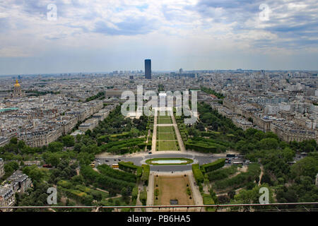 A slice of Paris as seen from the Eiffel tower Stock Photo - Alamy