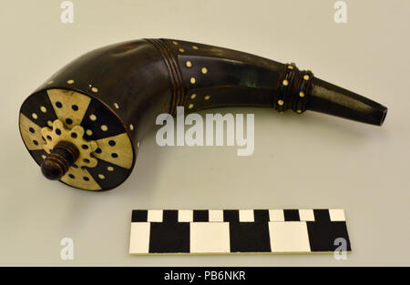 Inlaid Bison Powder Horn Stock Photo - Alamy