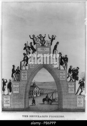 The drunkard's progress Stock Photo - Alamy