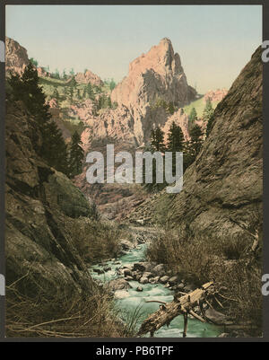 A scenic photograph of South Cheyenne Canyon in Colorado, showcasing ...