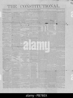 The May 18, 1861 issue of The Constitutional newspaper reports on the ...