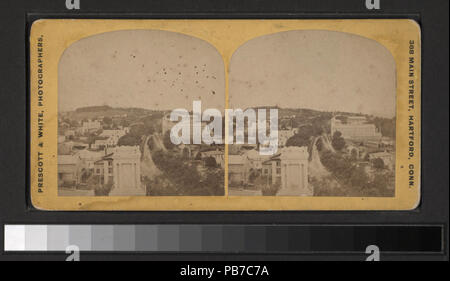 Main Street from M.E. (Methodist Episcopal) Church spire, by Prescott ...