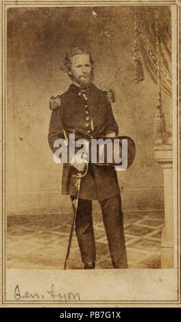 A portrait of General Nathaniel Lyon. He was the General and commander ...