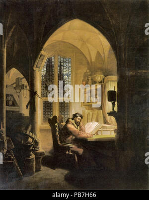 Kersting Georg Friedrich - Faust in His Study Room - German School ...