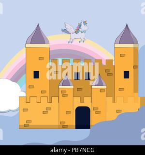 Magic castle cartoon Stock Vector Image & Art - Alamy