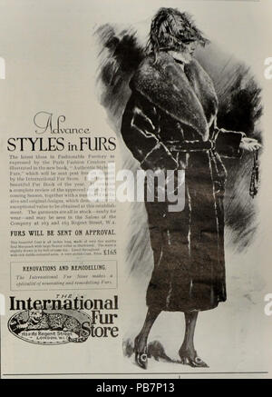 The 1921 advertisement for the International Fur Store highlights ...