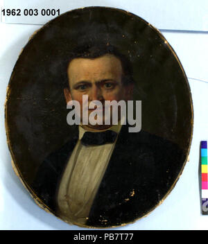 This 19th-century portrait, attributed to Edward W. Croxon, depicts a ...