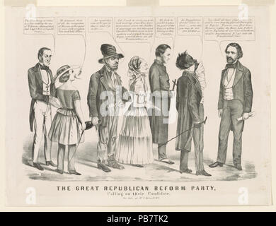 The Great Republican Reform Party Calling on their Candidate 1856 by ...