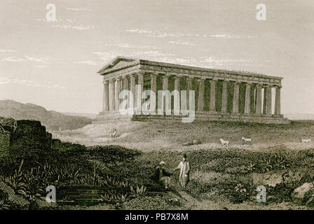Tempel des Theseus zu Athen Temple de Thésée à Athènes - Frommel Carl ...