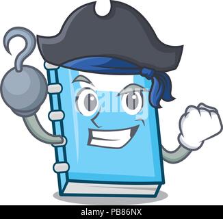 Pirate note paper character cartoon vector illustration Stock Vector ...