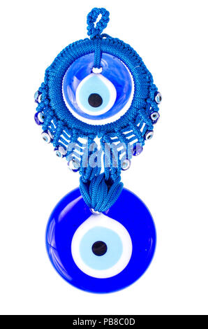 Nazar boncuğu amulets (Turkish / Arabic Glass Amulet - Blue Lucky Charm ...