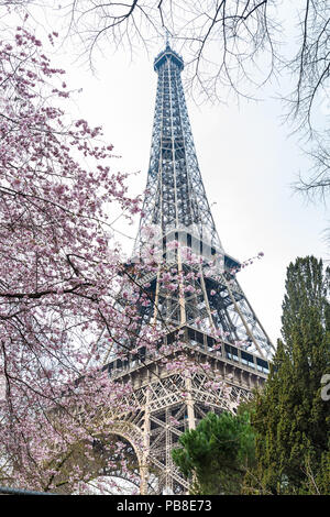 The famous Tour Eiffel at the end of winter Stock Photo - Alamy