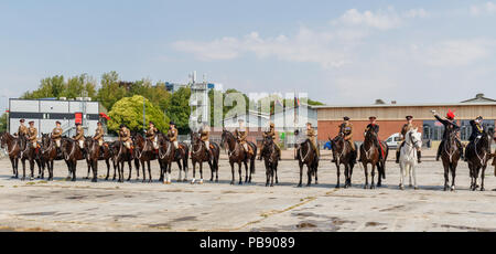 The Royal Army Veterinary Corps (RAVC) mounted riders, some of whom are ...