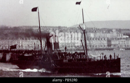 SS Tynwald leaving Douglas Stock Photo - Alamy