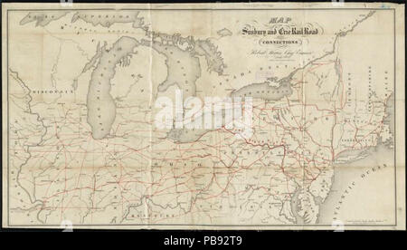 Map of the Sunbury and Erie Rail Road and its connections , Sunbury and ...