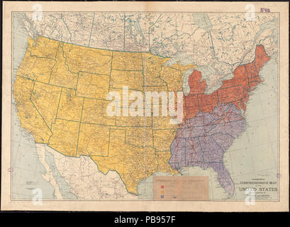 Hammond's comprehensive map of the United States with portions of ...