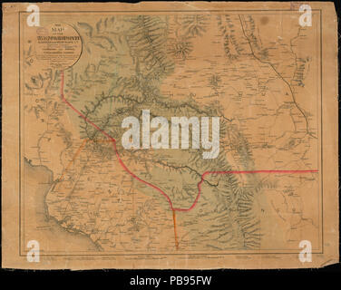 Map of the Texas, Topolobampo and Pacific Railroad and Telegraph Cpy ...