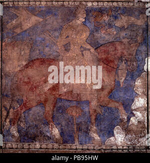 Sogdian artwork of Rostam Stock Photo - Alamy