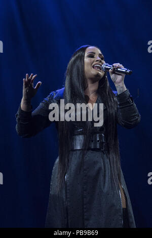 Demi Lovato performs at London's O2 Arena Featuring: Demi Lovato Where ...