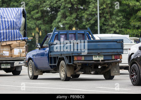 Chiangmai Thailand July 19 2018 Cold Container Truck For Ice Transportation Photo At Road 