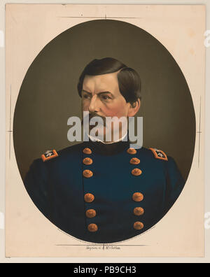 Major Gen. George B. McClellan. On the Battle Field of Antie Stock ...