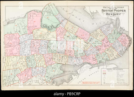 Outline and index map of Roxbury, city of Boston , Boston Mass., Maps ...