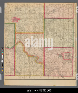 993 Map of Linn County, Iowa (NYPL b11655881-5366947 Stock Photo - Alamy