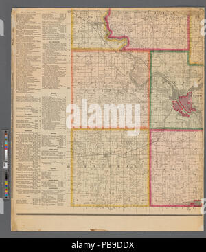 993 Map of Linn County, Iowa (NYPL b11655881-5366947 Stock Photo - Alamy
