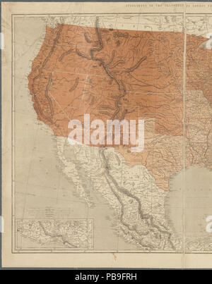 19th century Map of North America Stock Photo - Alamy