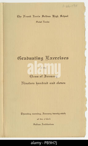 Program for the graduation exercises of Frank Louis Soldan High School ...