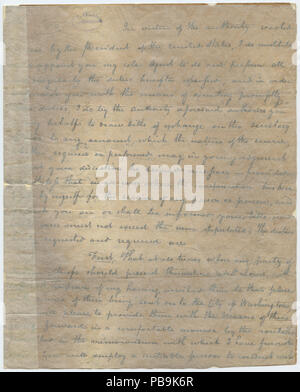 910 Letter signed Meriwether Lewis, Headquarters Winchester, to Mother ...