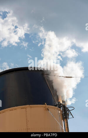 Steam ship funnel Stock Photo - Alamy