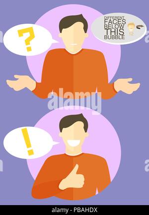 "What to choose" concept illustrations. Unsure character. Doubtful ...