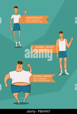 Handsome person in a different forms. Set of cartoon style ...