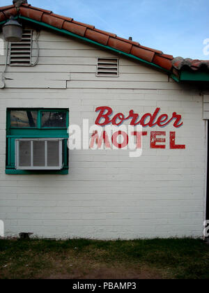 Border Motel sign in Calexico, California, United States Stock Photo ...