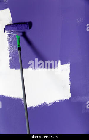 vibrant paintbrush with color wheel isolated on white background Stock ...